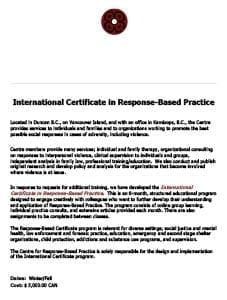 Training - Centre for Response-Based Practice